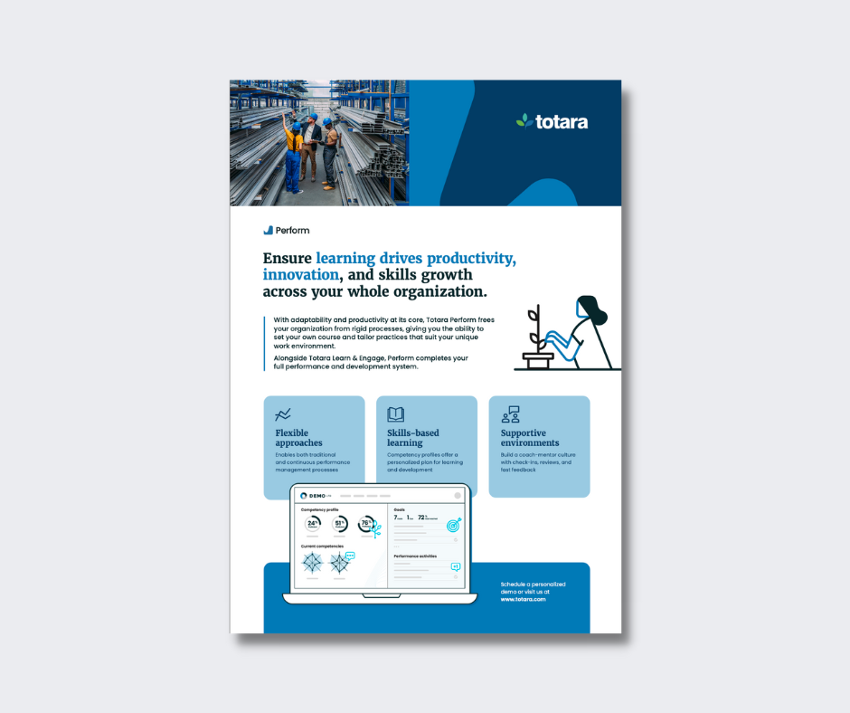 Totara Perform Brochure - Totara Learning