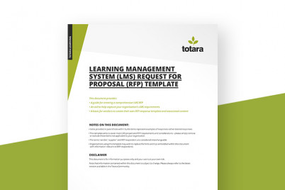 Free LMS RFP Template - Totara Learning