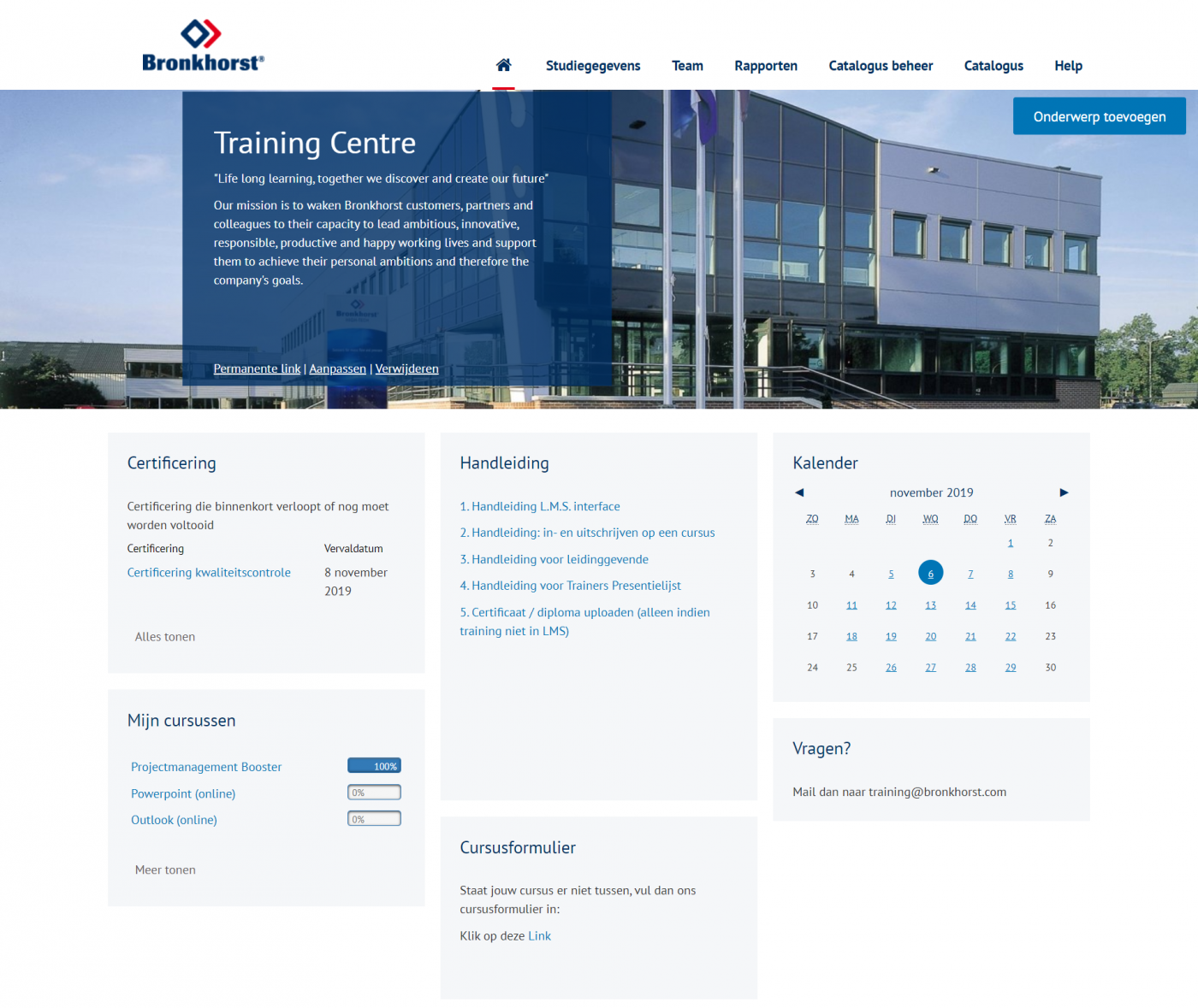 Bronkhorst gives employees and managers alike a clearer overview of its ...