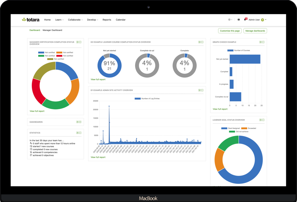 Feature Sheet - Reporting - Totara Learning
