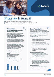 What's new in Totara 19 - Totara Learning