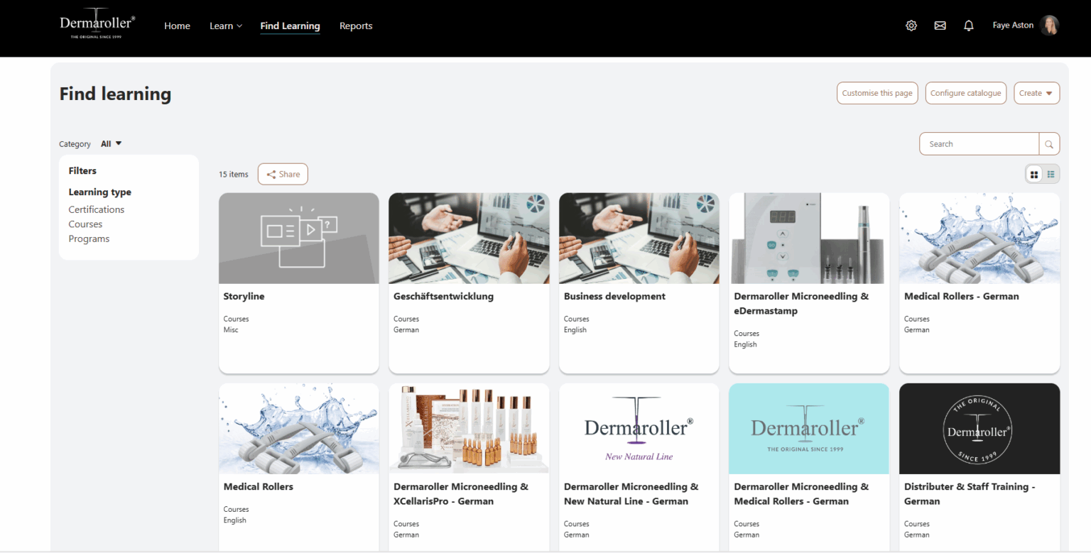 Dermaroller: Leading the way in Global e-learning in Dermatology & Aesthetics - Totara Learning